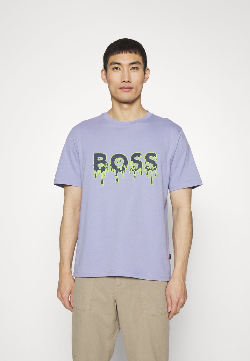 BOSS TEEART - T-Shirt print - light pastel purple/lila - Zalando.de