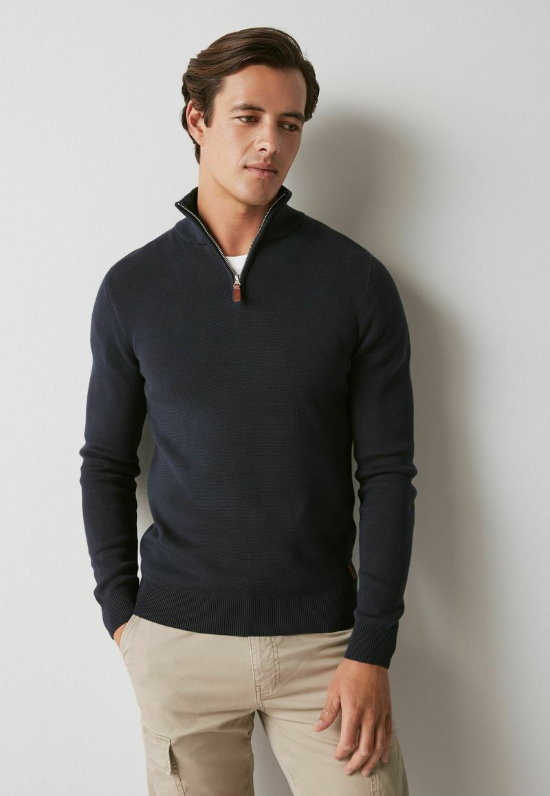 Next REGULAR - Jumper - navy blue/blue - Zalando.de