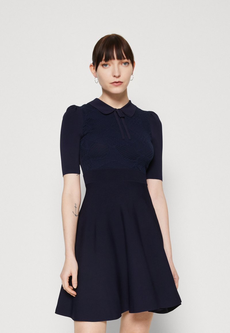 Ted Baker HILLDER - Strickkleid - dark blue/dunkelblau - Zalando.de