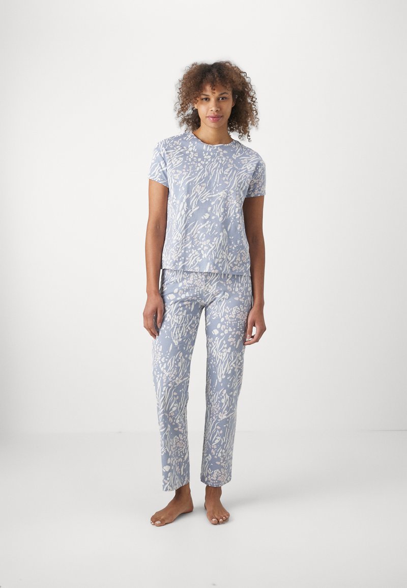 Marks & Spencer FLORAL PRINT - Pyjama set - pink mix/blue - Zalando