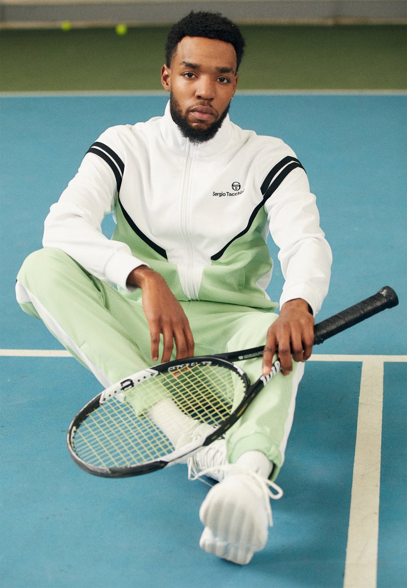 Sergio Tacchini ANGLE TRACKSUIT - Trainingsanzug - quiet green/white ...