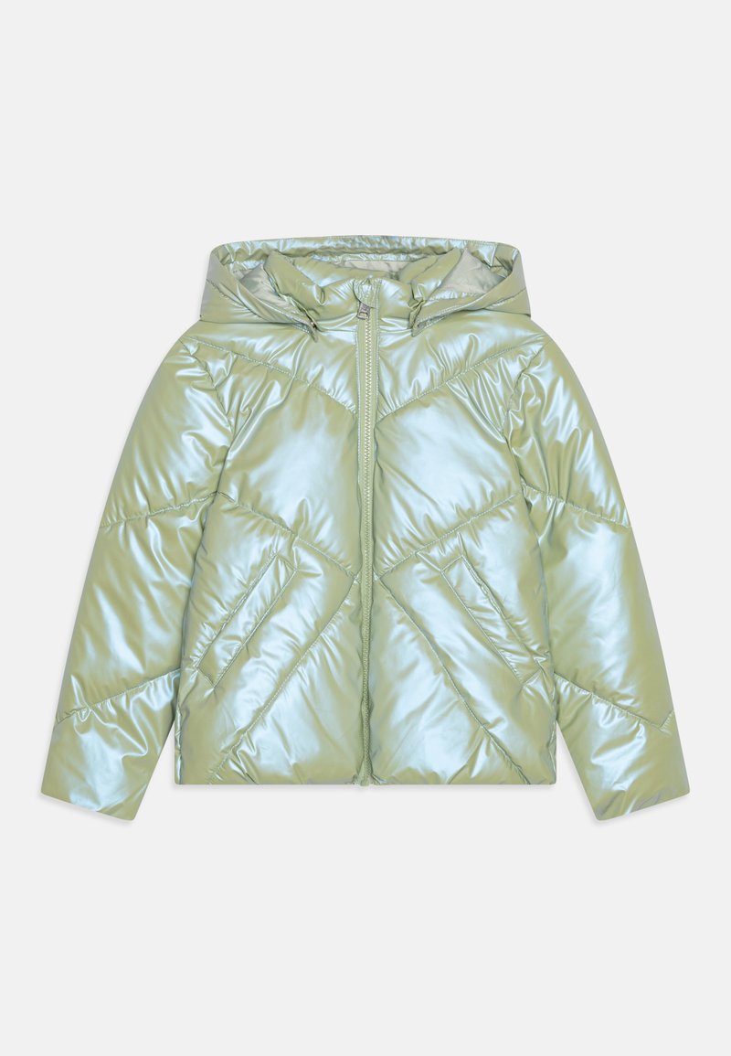 ONLY GIRLS KOGJODIE METALLIC HOOD PUFFER - Winter jacket - smoke green ...