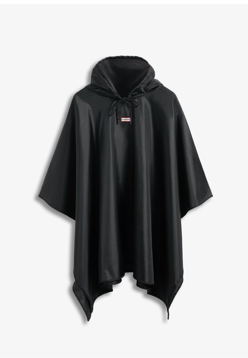 Hunter ORIGINAL PACKABLE PONCHO UNISEX - Waterproof jacket - black ...
