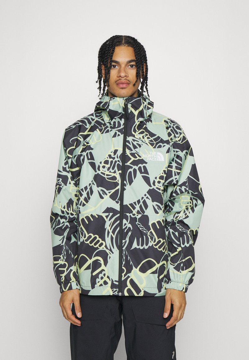 The North Face BUILD UP JACKET - Chaqueta Hard shell - black/mint/negro ...
