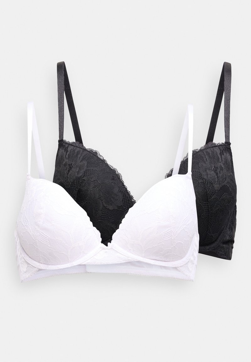 DORINA PERFECT PADDED BRA 2 PACK - Bøjle-bh - black/white/sort - Zalando.dk