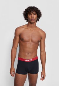 Levi's® MEN SOLID BASIC TRUNK 2 PACK - Onderbroeken - black/red/grijs - Zalando.nl
