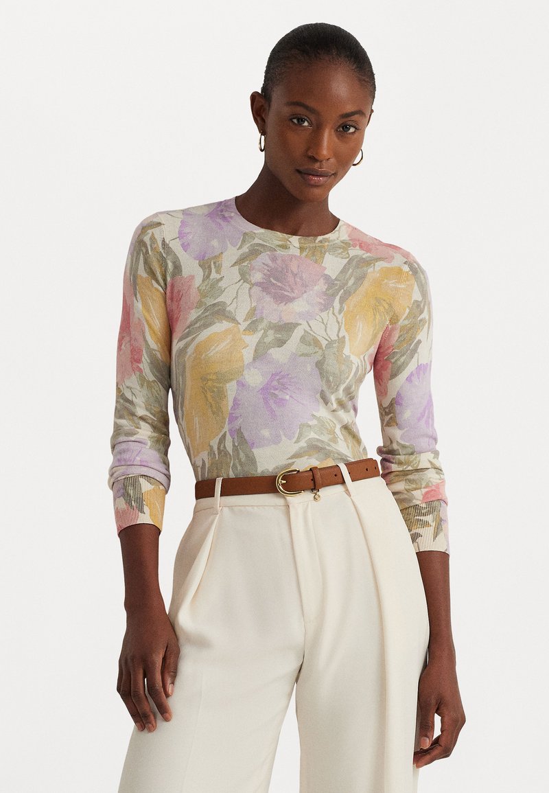 Lauren Ralph Lauren SHAVONNE LONG SLEEVE - Striktrøje - multi ...
