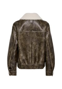 ONLY ONLINGRID - Jakna od umjetne kože - chocolate martini detail ...