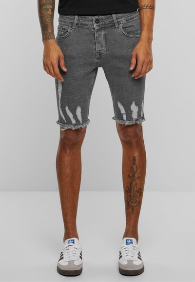Denim Project Short en jean - black destroy/noir - ZALANDO