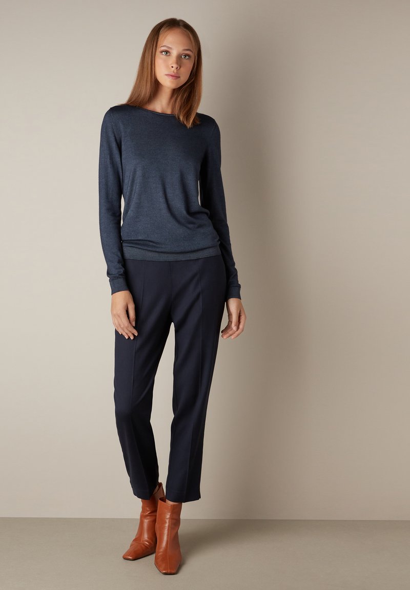 Falconeri CIGARETTE - Trousers - navy blue/dark blue - Zalando