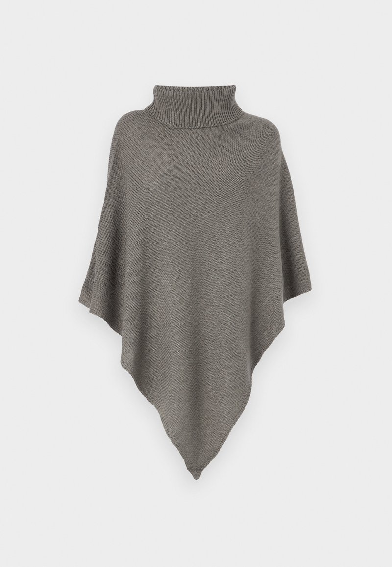 ONLY ONLNICOYA PONCHO - Cape - medium grey/grå-melert - Zalando.no