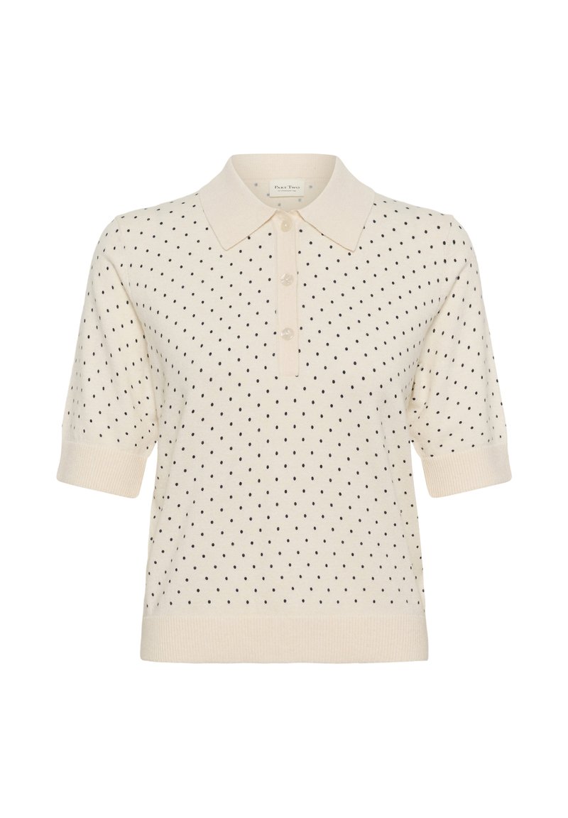 Part Two ANETTIPW PU - Polo shirt - dark navy dot print/dark blue - Zalando