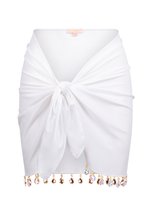 Moda Minx SARONG DROPLET SHORT - Strandaccessoar - white/vit - Zalando.se