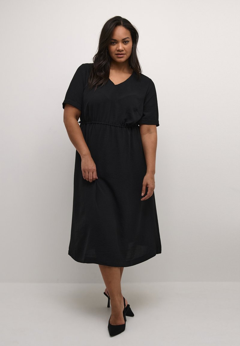 Kaffe Curve Day dress - black deep/mottled black - Zalando.ie