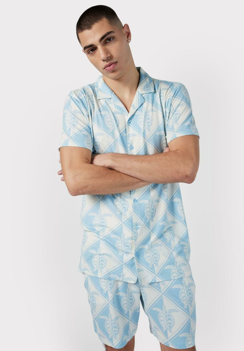 Chelsea Peers TILED TURTLE PRINT SET - Pyjama set - off white/off-white ...