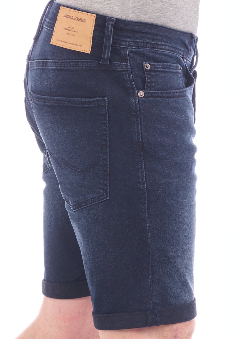 Jack & Jones JIRICK - Jeans Shorts - blue denim/blue-black denim - Zalando