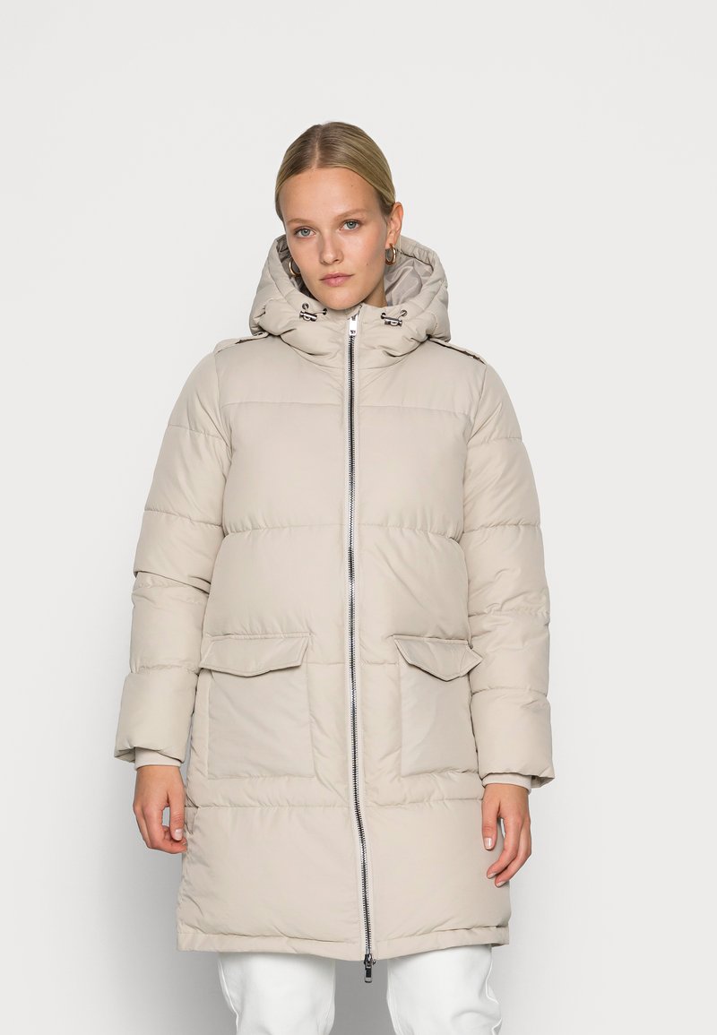 Object Petite OBJZHANNA LONG JACKET - Žieminis paltas - silver gray/rausvai pilka - Zalando.lt