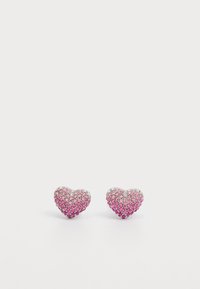 MARC JACOBS BALLOON HEART PAVE EARRINGS - Oorbellen - silver-coloured ...