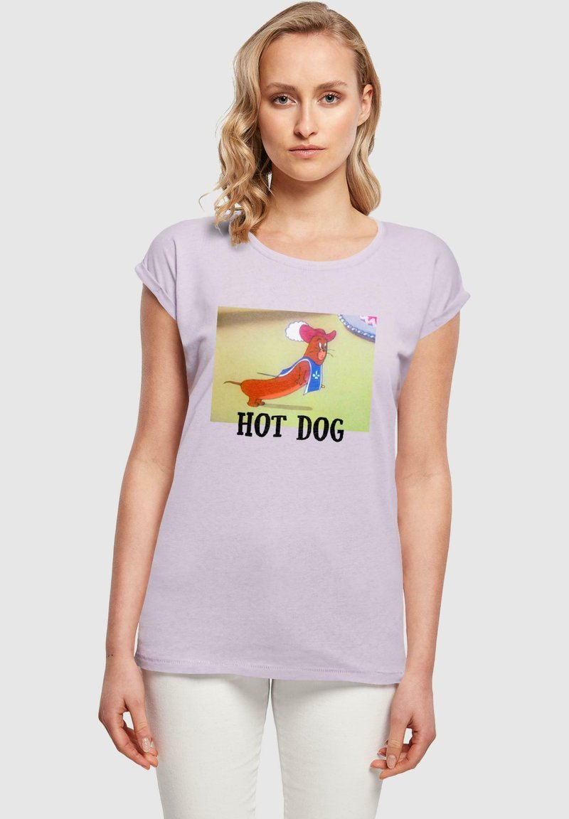 ABSOLUTE CULT TOM AND JERRY - HOT DOG - Print T-shirt - lilac/purple ...
