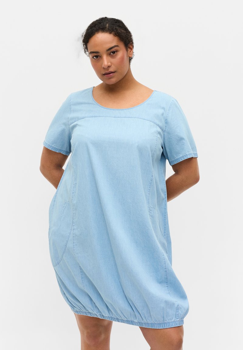 Zizzi Denim dress - light blue - Zalando.ie