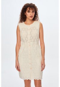 adL RUBBERED - Shirt dress - beige - Zalando