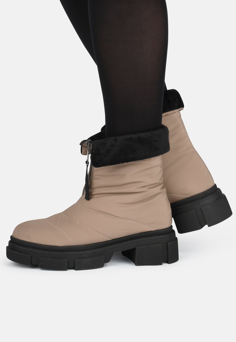 Posh by Poelman MOON - Platform ankle boots - taupe - Zalando.de