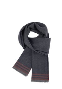 Boggi Milano HERRINGBONE - Scarf - navy blue/blue - Zalando
