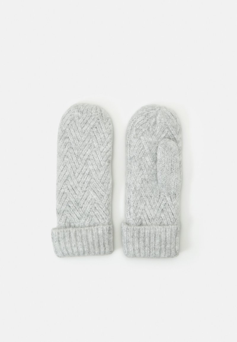 ONLY ONLKATE LIFE MITTENS - Mittens - light grey melange/mottled light ...