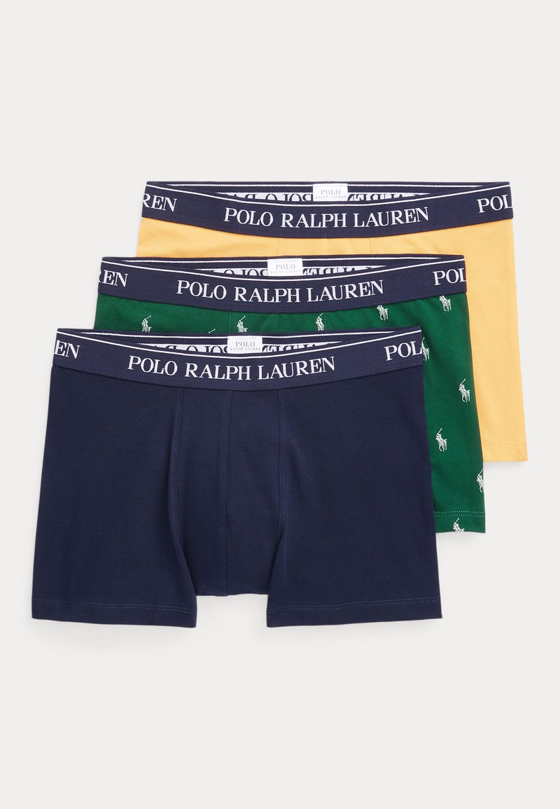 Polo Ralph Lauren TRUNK 3 PACK - Pants - navy/forest/gold/dark blue ...