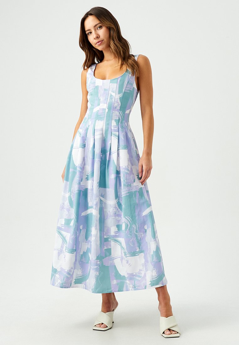 ST MRLO LEILA TUCK - Robe longue - lilac brush abstract/lilas - ZALANDO.FR