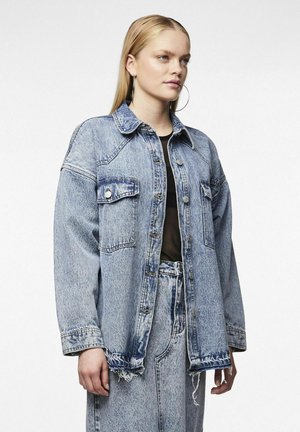 Pieces Jean droit - medium blue denim/denim bleu - ZALANDO.FR