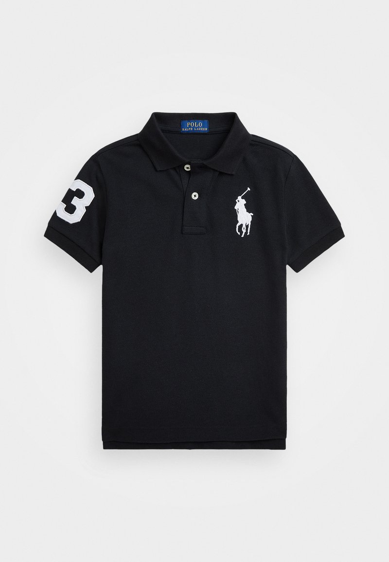 Polo Ralph Lauren BIG PONY COTTON MESH POLO SHIRT - Poloshirt - black ...