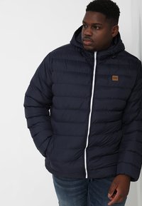 Urban Classics BASIC BUBBLE JACKET - Winterjas - navy/white/navy/donkerblauw - Zalando.nl