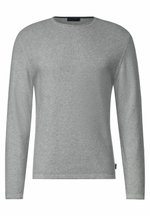 Street One MEN STRICK STRUKTUR - Jumper - grau/mottled grey - Zalando.de