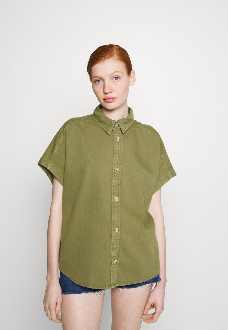 Monki Camisa - green/caqui - Zalando.es