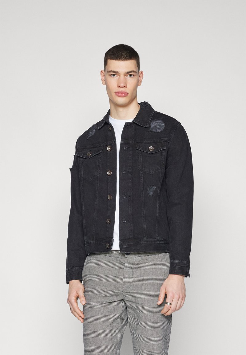 Redefined Rebel JASON JACKET - Jeansjacka - lava stone/svart denim ...