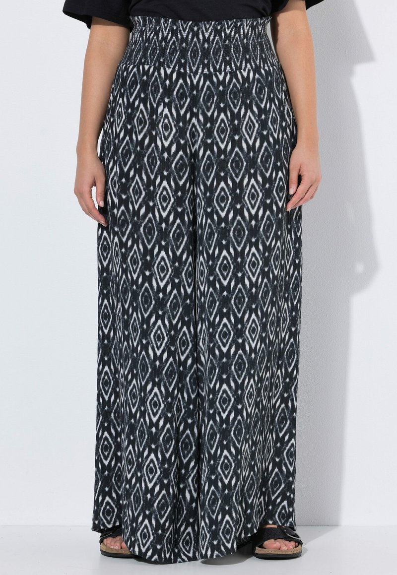 Ulla Popken HOSE ROSE, HOSENROCKOPTIK, WEITES BEIN, SMOKBUND - Bukser ...