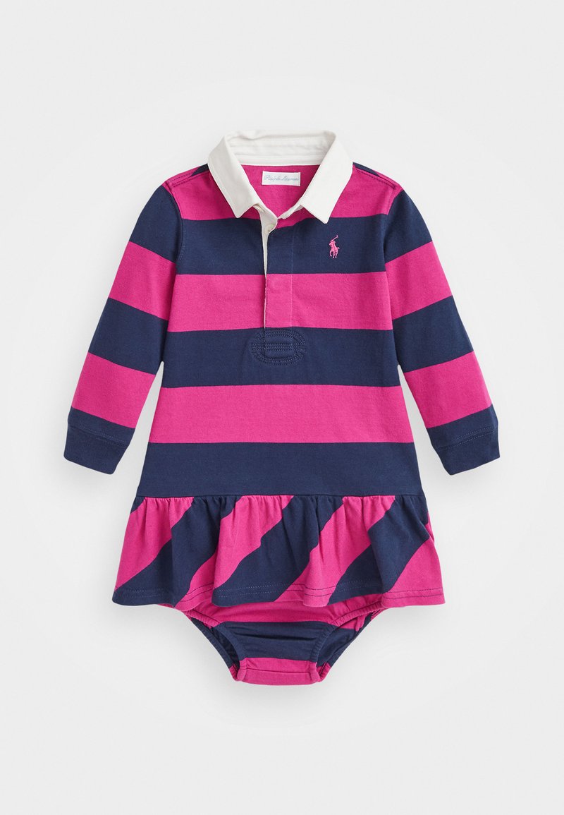 Polo Ralph Lauren STRIPED COTTON RUGBY DRESS & BLOOMER - Jersey dress ...