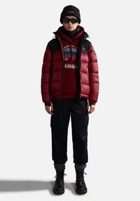 Napapijri B-TELEMARK H 1 - Hoodie - vint amaranth/rood - Zalando.nl