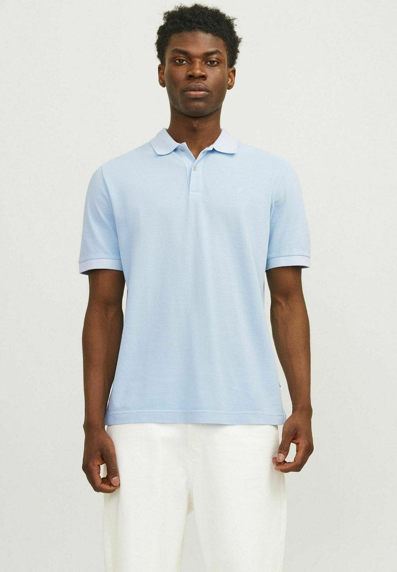 Jack And Jones Premium Polo Shirt Cerulean Light Blue Zalando