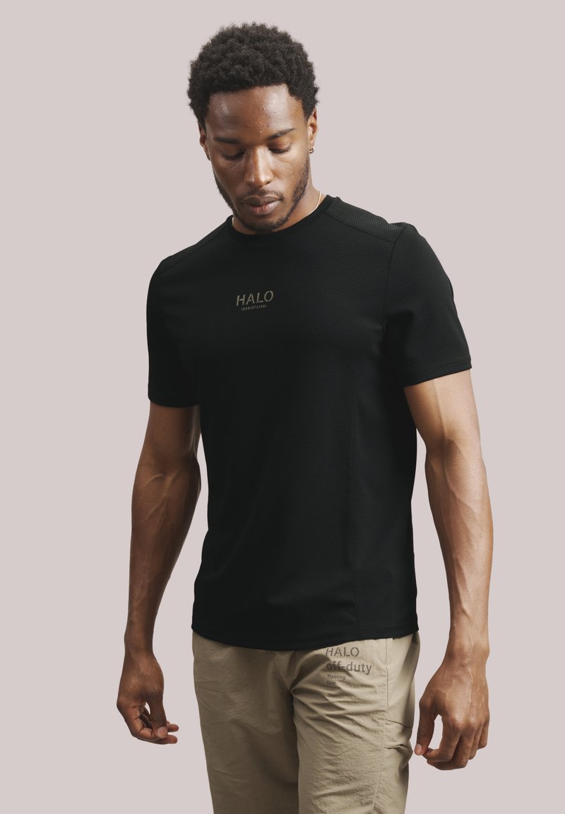 HALO Print T-shirt - black - Zalando
