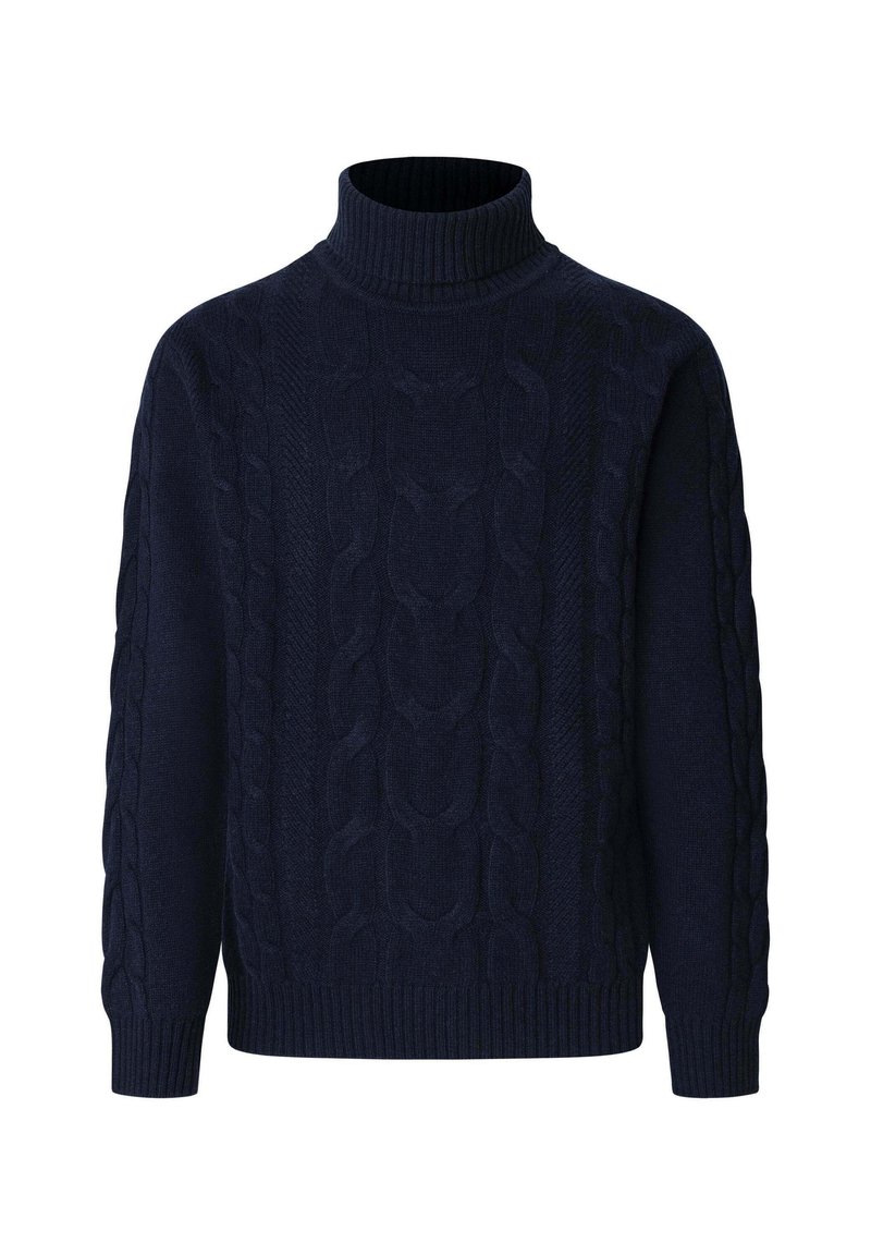 Hackett London CABLE ROLL NECK - Trui - midnight blue/blauw - Zalando.nl