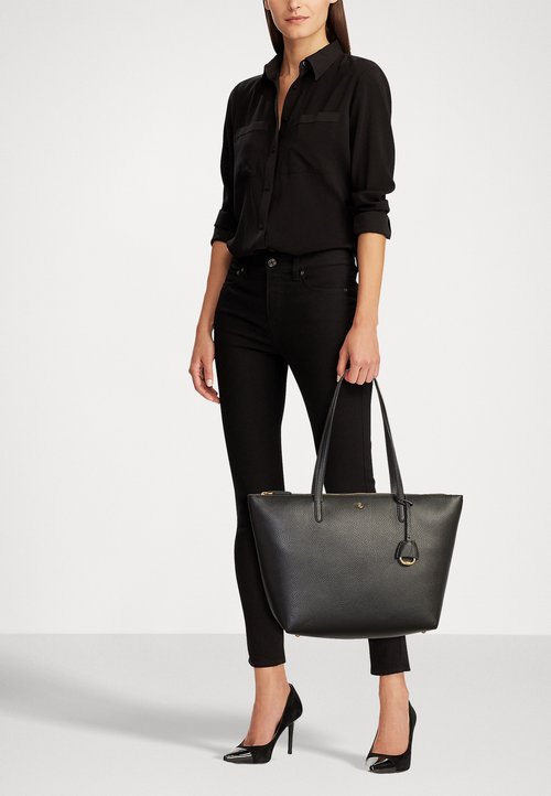 Lauren Ralph Lauren KEATON TOTE MEDIUM - Velká kabelka - refined navy/tmavě modrá - Zalando.cz