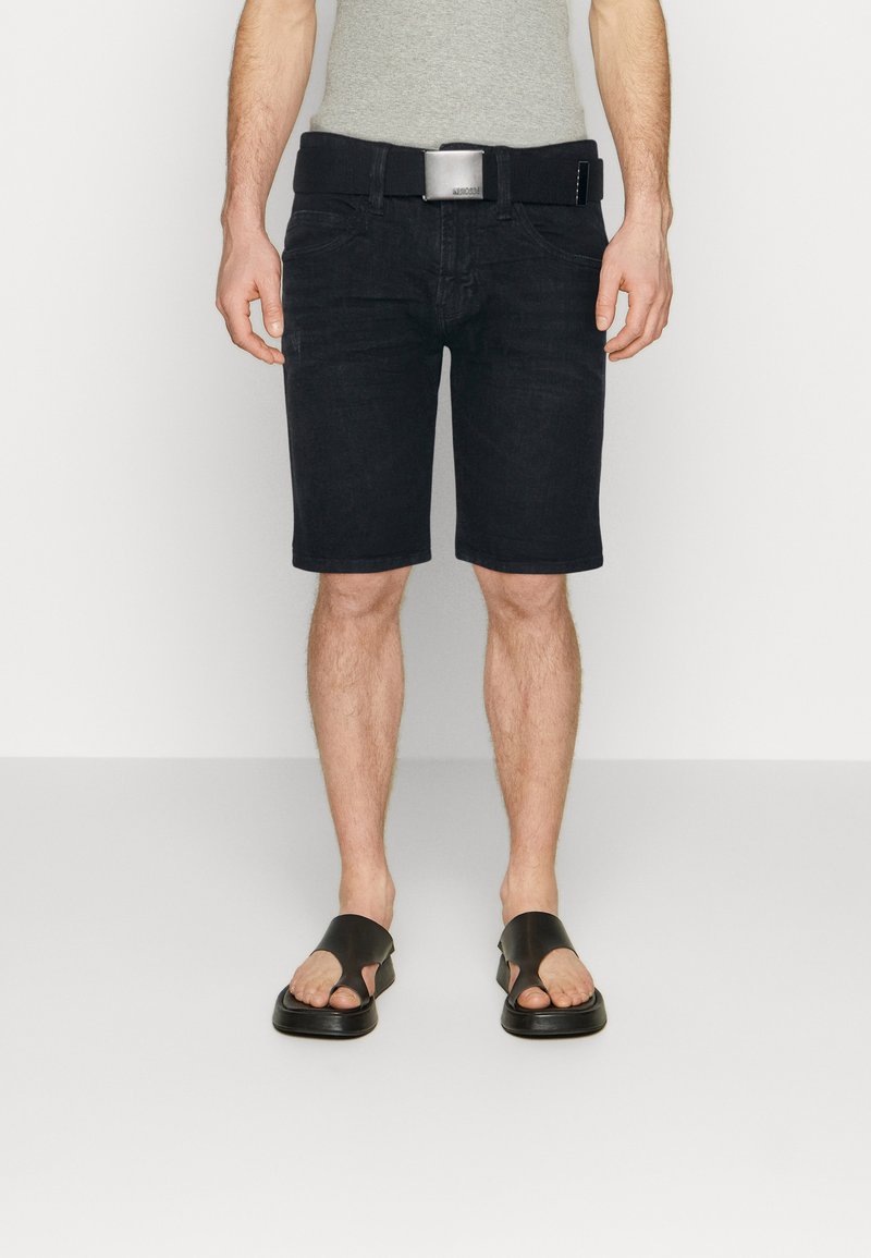 INDICODE JEANS CUBA CADEN - Jeans Shorts - black/anthrazit - Zalando.de
