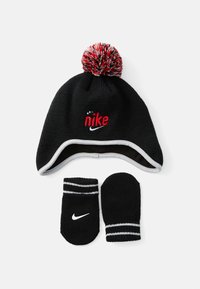 Nike Sportswear NAN PLAY FOR ALL PEAK BEANIE SET UNISEX - Muts - black ...