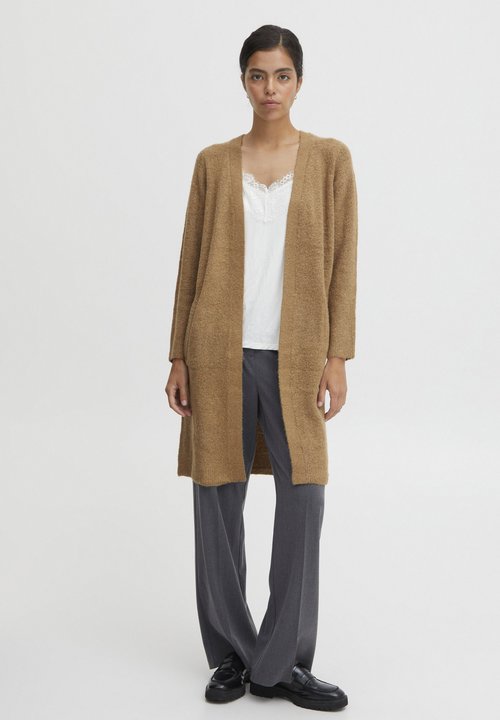 b.young BYMIRELLE - Neuletakki - tannin melange/beige - Zalando.fi