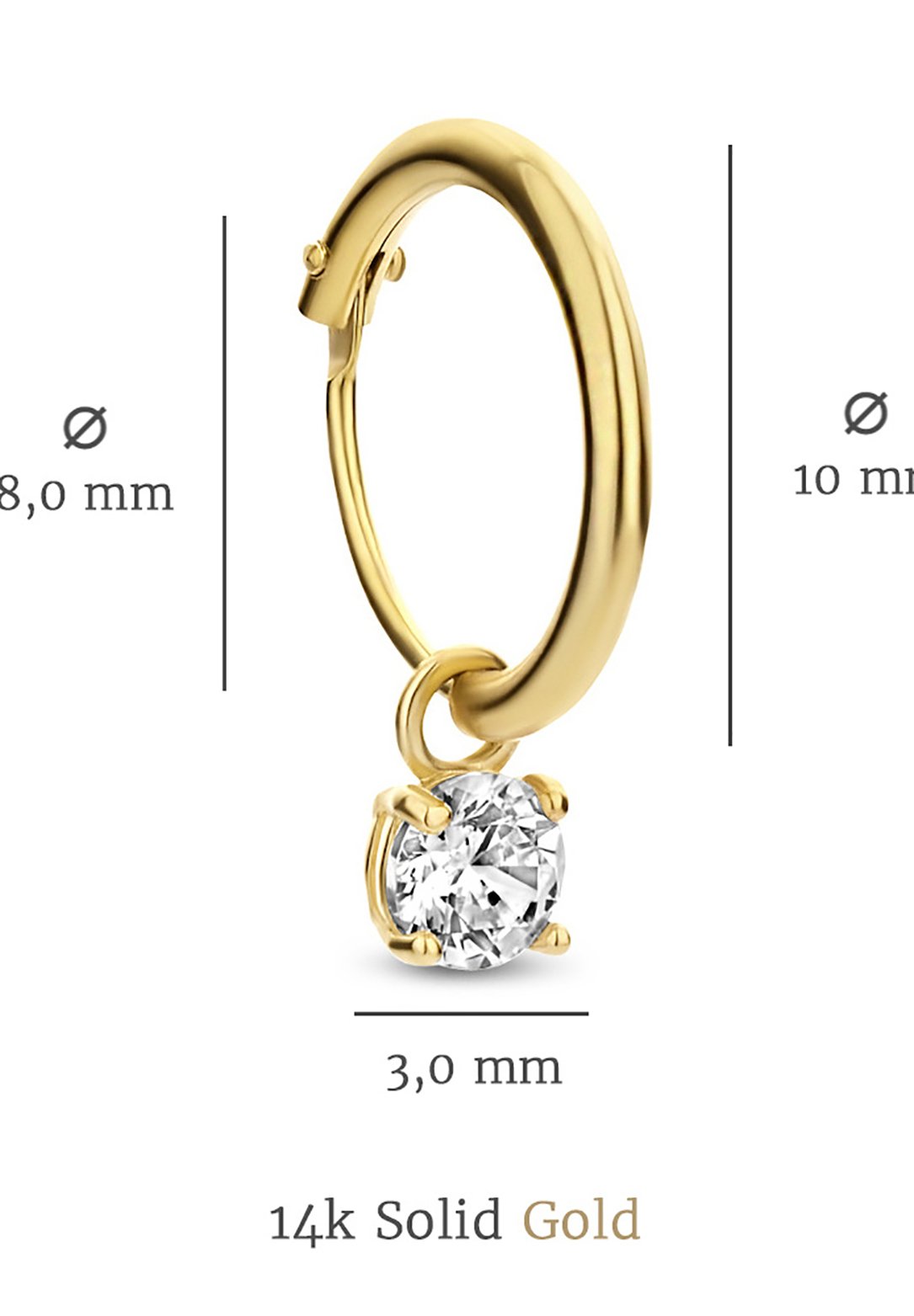 Isabel Bernard 14 KARAT GOLD Earrings gold gold coloured Zalando
