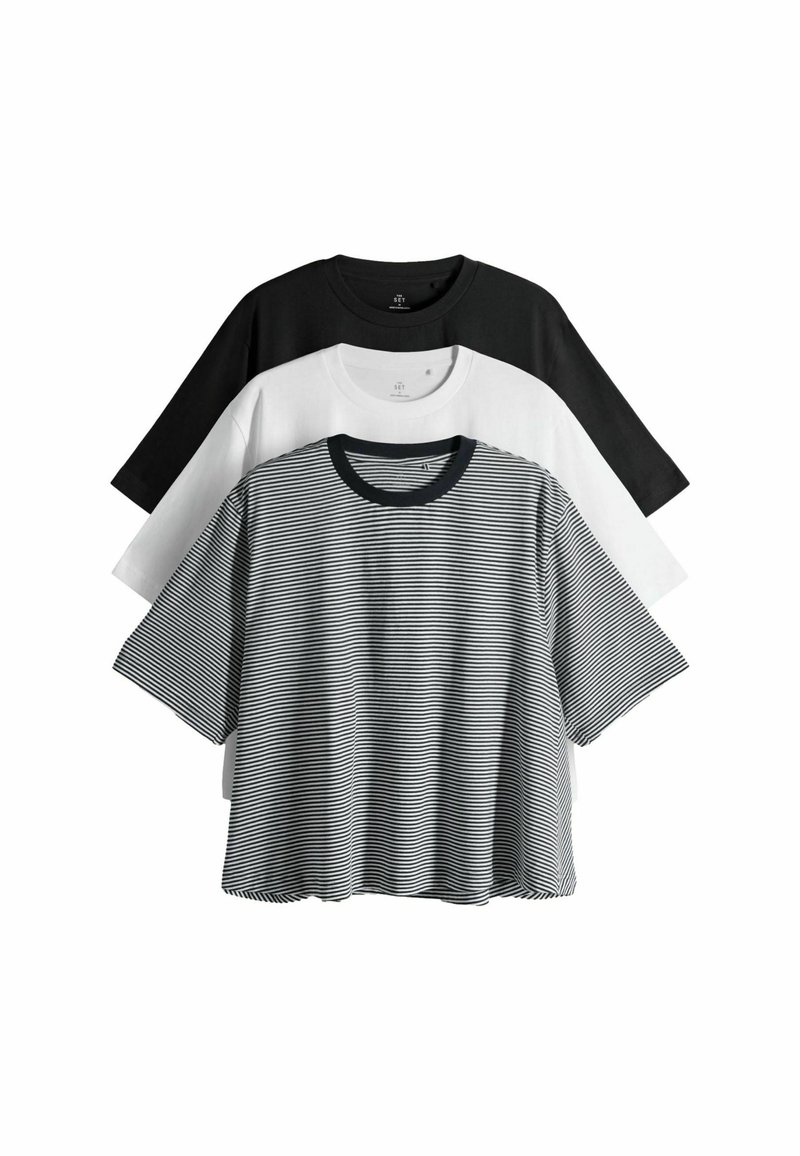 THE SET REGULAR FIT - 3 PACK CREW NECK SHORT SLEEVE SWING - Basic T ...