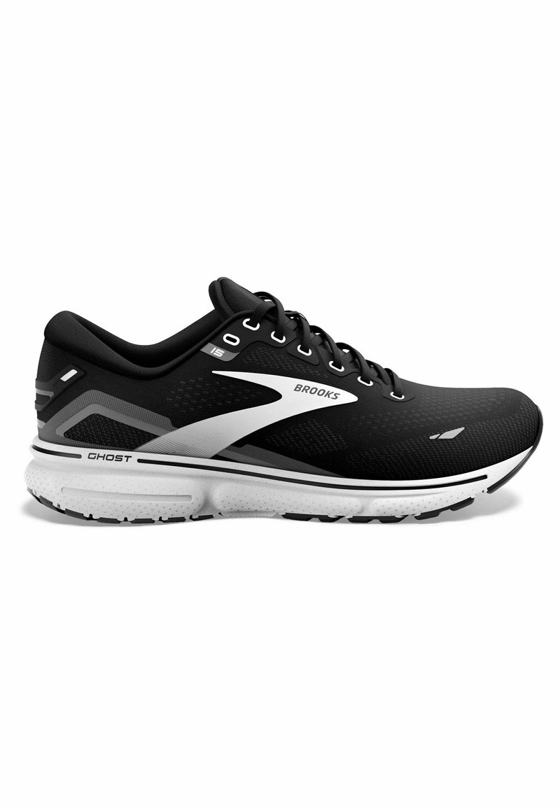 Brooks GHOST 15 - Zapatillas de running neutras - black blackened pearl ...