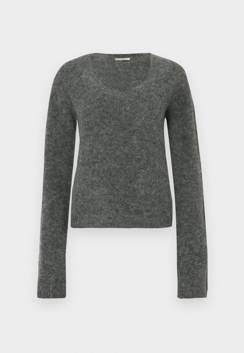 Holzweiler FURE FLUFFY - Strikkegenser - dark grey/mørkegrå - Zalando.no